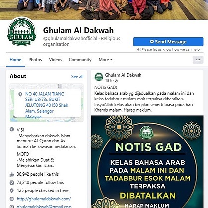 Ghulam Al Dakwah | Twitter, Instagram, Facebook, TikTok | Linktree