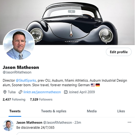Jason Matheson | Twitter, Instagram | Linktree