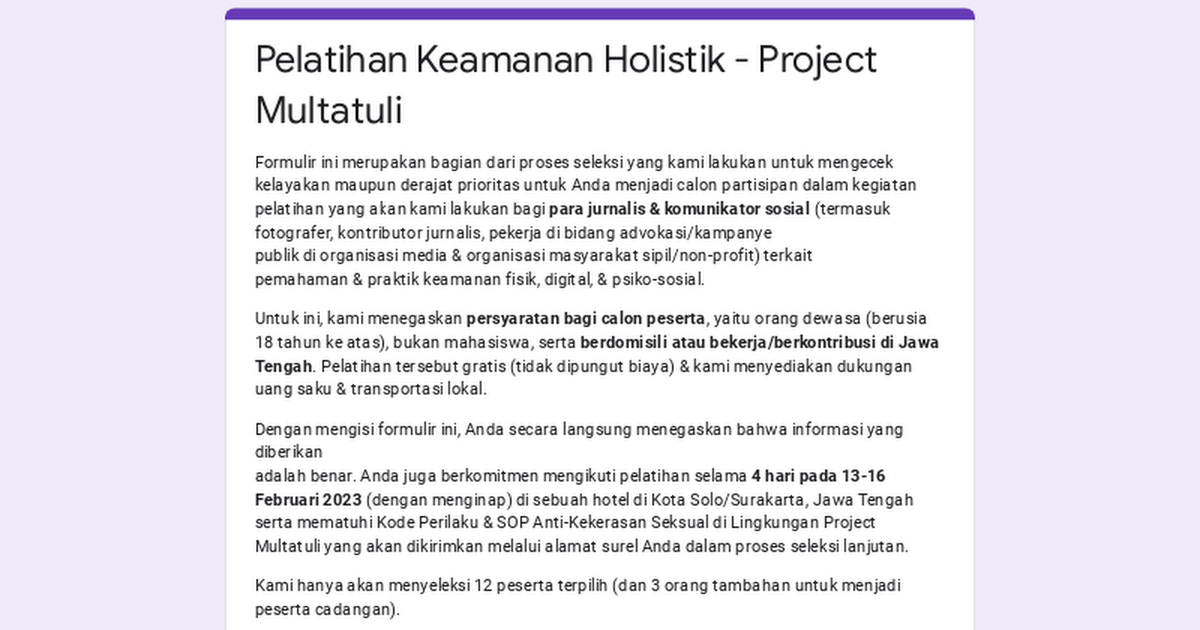 Project Multatuli - Listen on YouTube, Spotify - Linktree