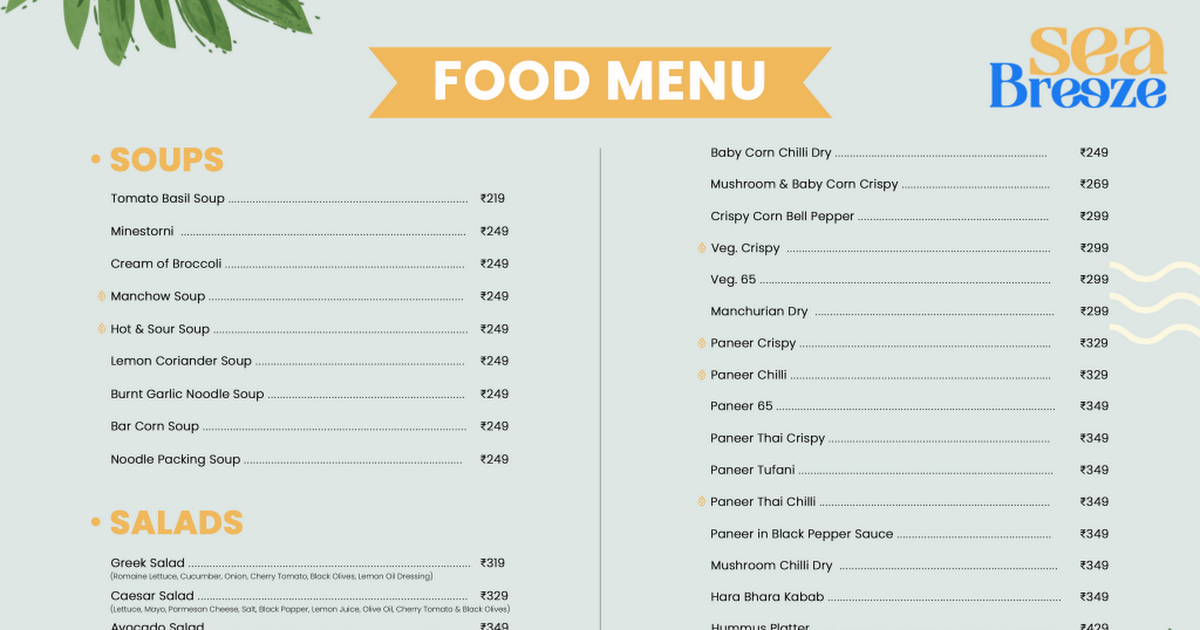 Sea Breeze Kitchen | Instagram, Facebook | Linktree