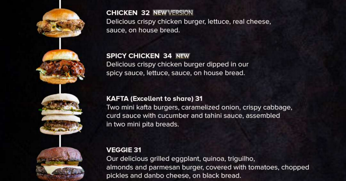 Cardápios Real Burger | Linktree