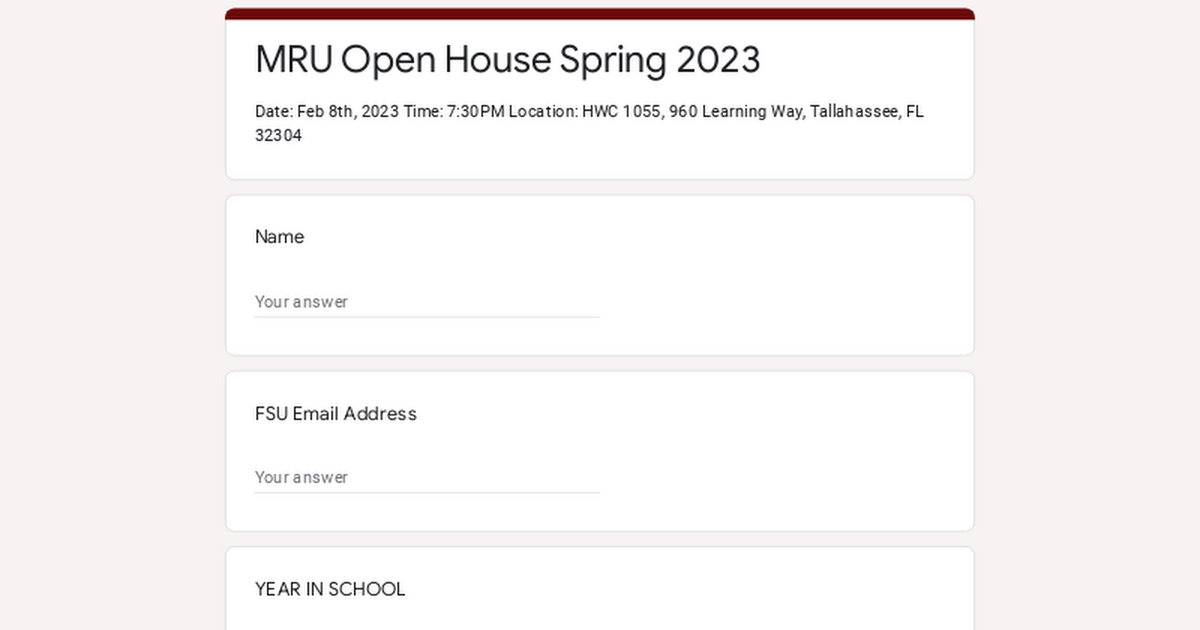 FSU Medical Response Unit | Facebook | Linktree