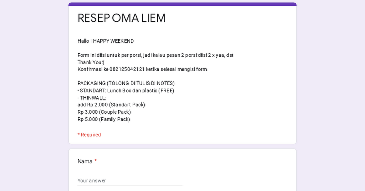 Resep Oma Liem | Linktree