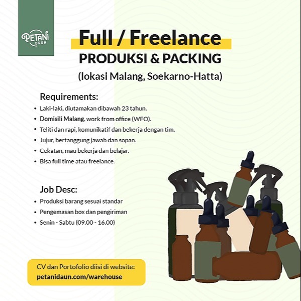 PETANI DAUN's Recruitment | Instagram | Linktree