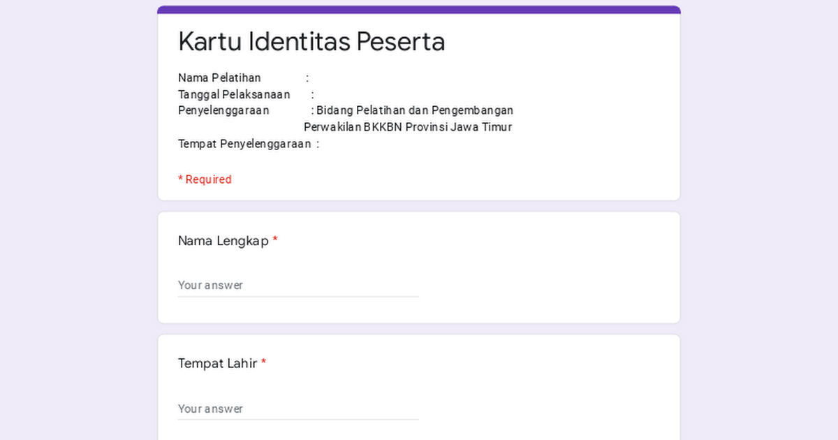 Registrasi Peserta | Linktree