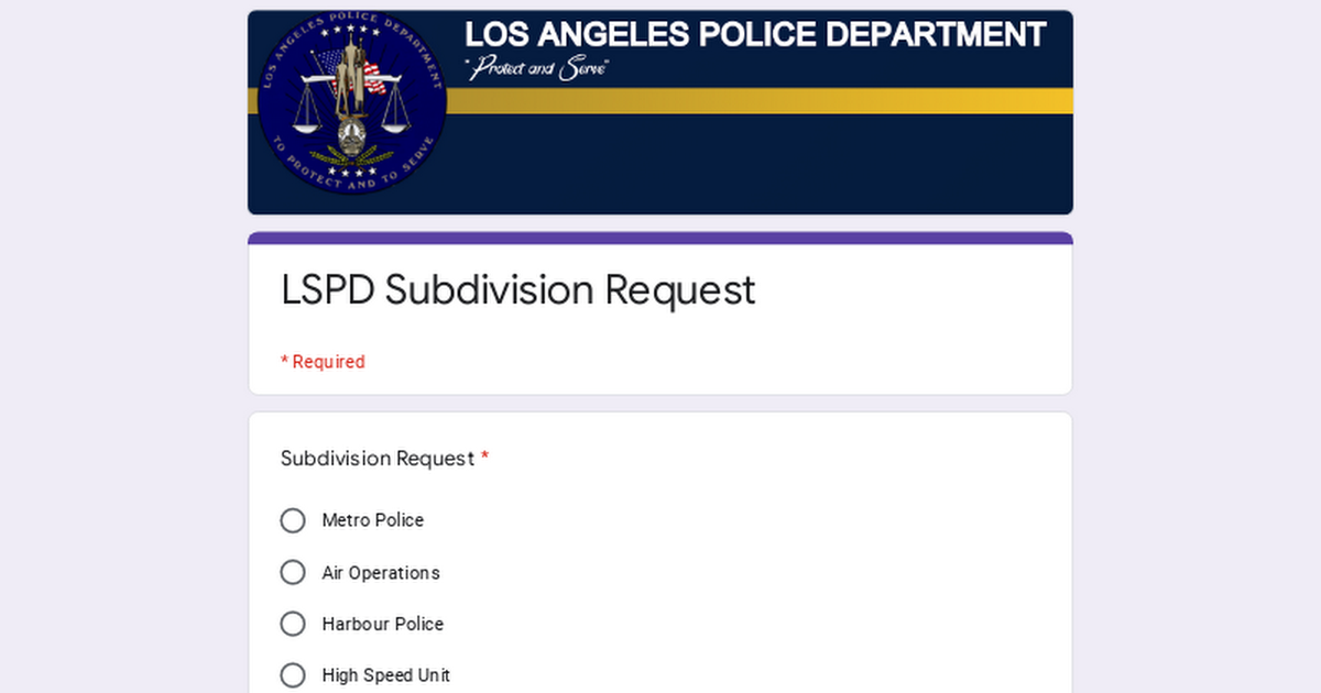 Los Santos Police Department | Linktree