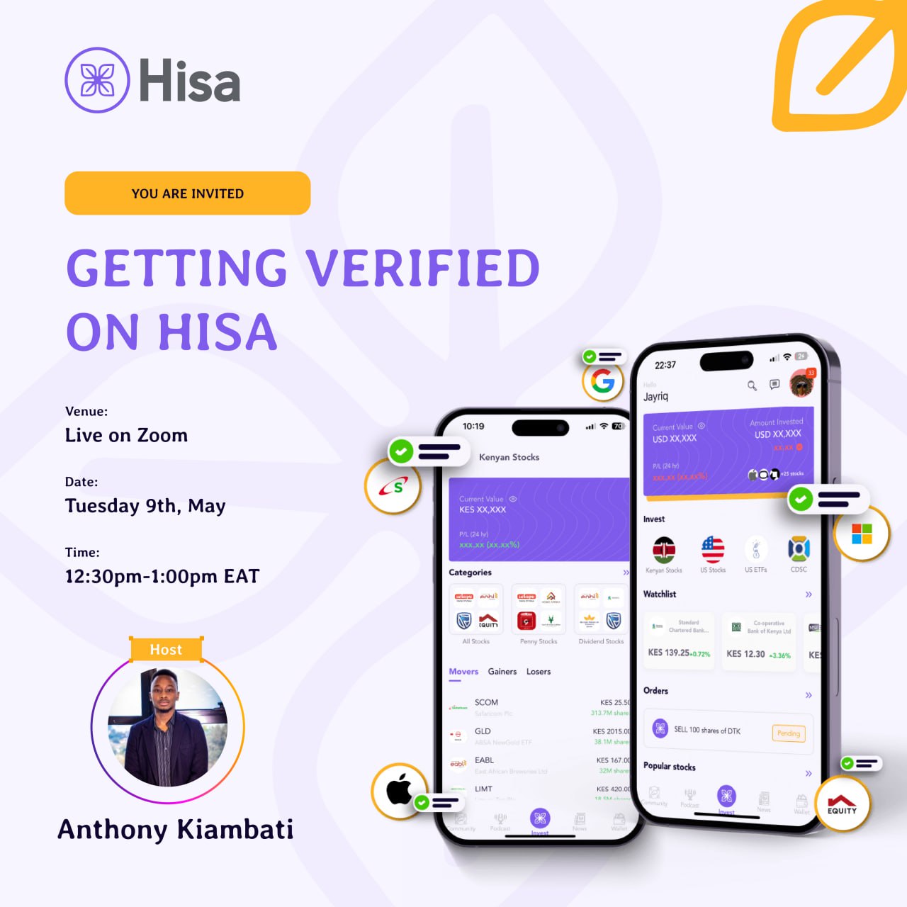 Invest with Hisa | Twitter, Instagram, Facebook, TikTok | Linktree