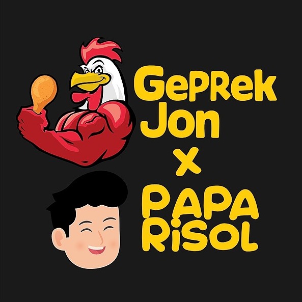 Geprek Jon x Papa Risol | Instagram, TikTok | Linktree