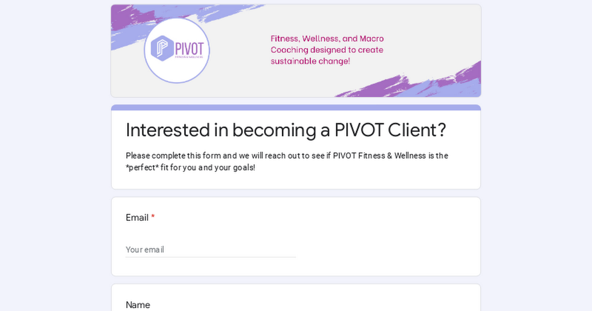 pivot.fitwell | Instagram | Linktree