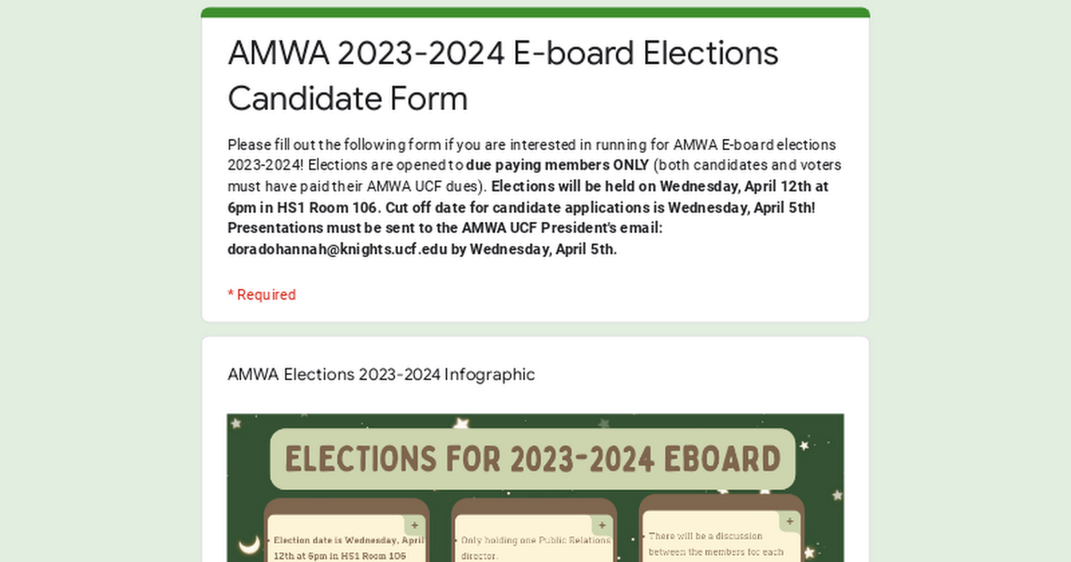 AMWA UCF | Instagram | Linktree