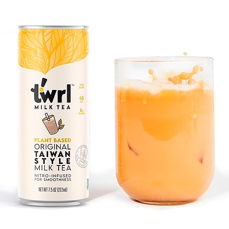 Twrl Milk Tea - Premium Plant-Based Milk Tea in a Can! Nitro Infused ...