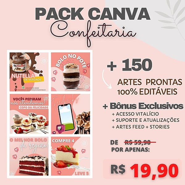 PACK CANVA CONFEITARIA | Linktree