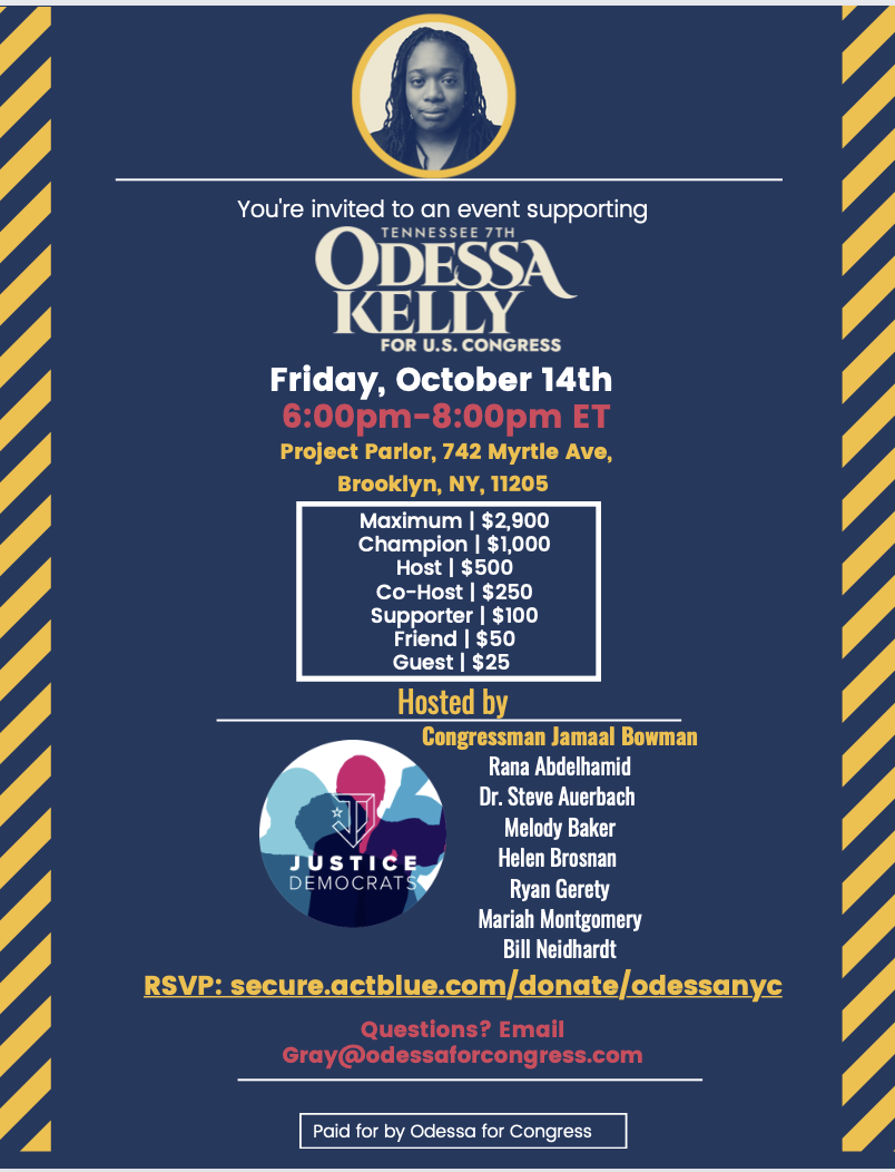 Odessa Kelly For Congress | Twitter, Instagram, YouTube | Linktree