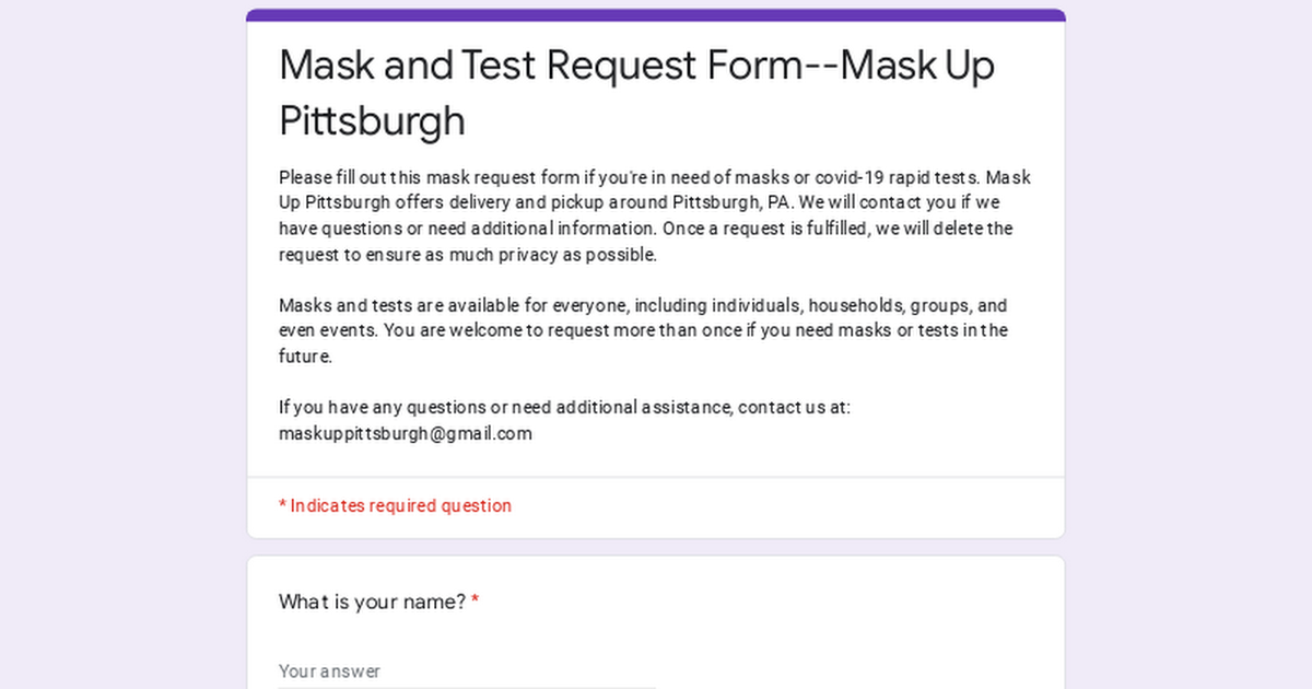 Mask Up Pittsburgh | Twitter, Instagram | Linktree