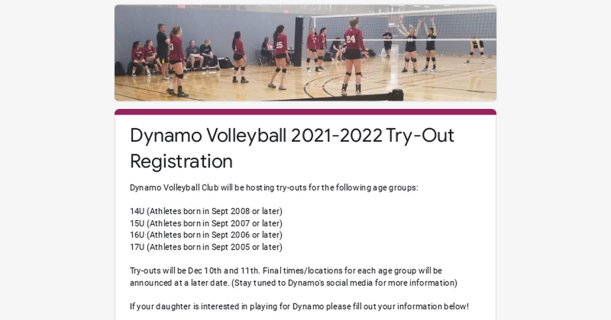 Dynamo Volleyball Club | Twitter, Instagram, Facebook | Linktree